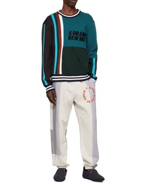 Paul Smith Striped Logo Knit Sweater
