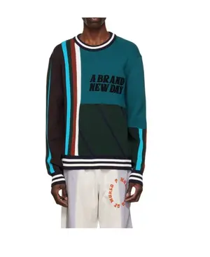 Paul Smith Striped Logo Knit Sweater