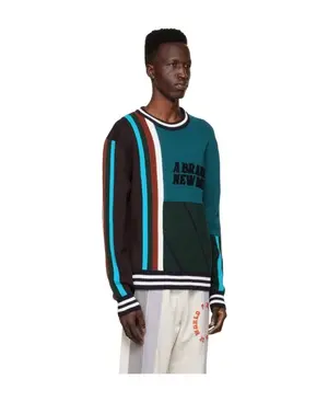 Paul Smith Striped Logo Knit Sweater