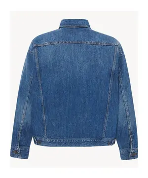 THE ROW Seb Cotton Jacket - Washed Blue