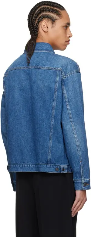 THE ROW Seb Cotton Jacket - Washed Blue
