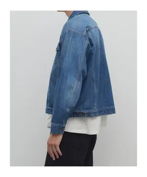 THE ROW Seb Cotton Jacket - Washed Blue