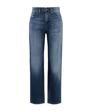 DIESEL® High Waist Denim Jeans With Belt Loops