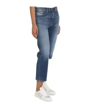 DIESEL® High Waist Denim Jeans With Belt Loops