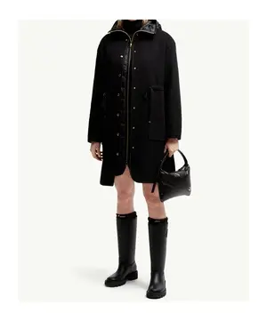 Moncler Bonreposse 3-in-1 Wool Cashmere Long Down Jacket