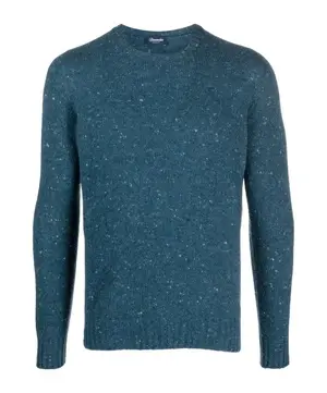 DRUMOHR Melange Effect Knit Jumper - Blue
