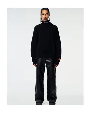 Heron Preston Ribbed Knit Rollneck Sweater