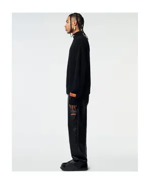 Heron Preston Ribbed Knit Rollneck Sweater