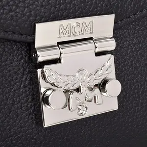 Mcm Litchi Emblem Single Shoulder Bag