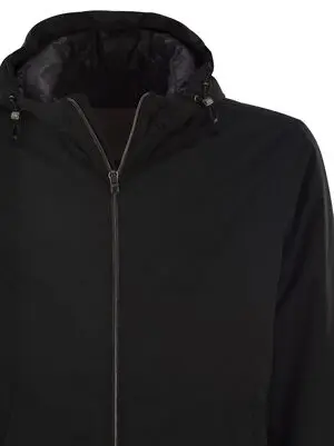 Herno Hooded Casual Jacket - Black