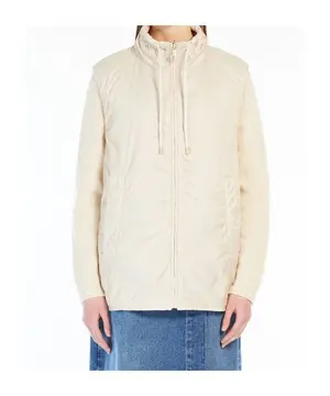 Max Mara Yoro Zip-up Drawstring Gilet - Beige