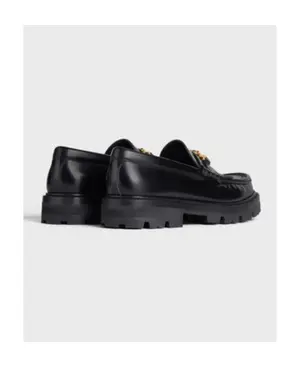 Celine Margaret Loafer With Triomphe In Polished Bull