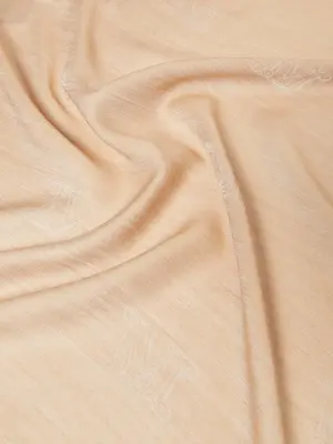 Max Mara Wool, Silk And Cotton Logo Shawl
