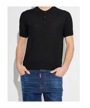 Dsquared2 Short Sleeve Knit Polo Shirt
