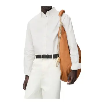 Loewe Logo Embroidered Long-sleeved Shirt