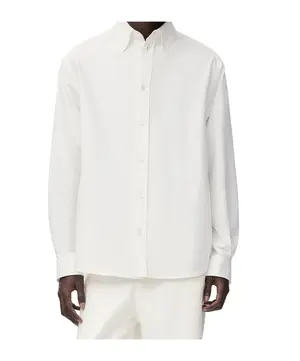 Loewe Logo Embroidered Long-sleeved Shirt