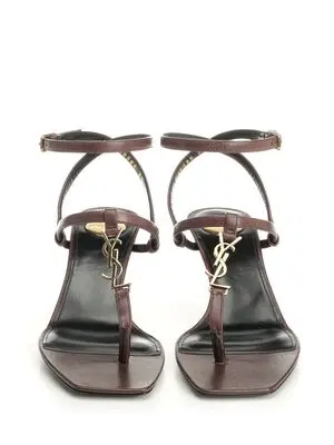 Saint Laurent Logo Detail Heeled Sandals