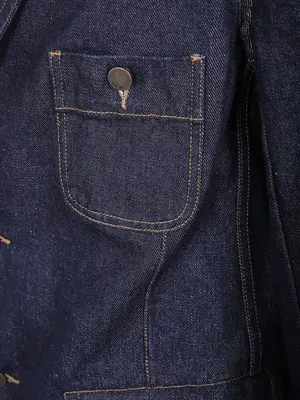 UMA WANG Long-sleeved Denim Jacket - Blue