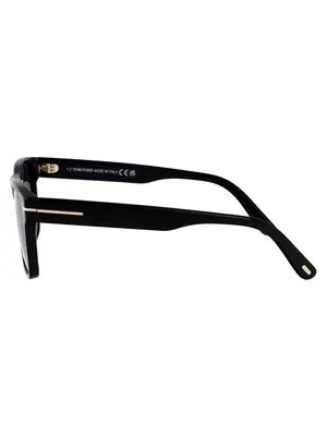 TOM FORD Calder Square Frame Sunglasses - Black