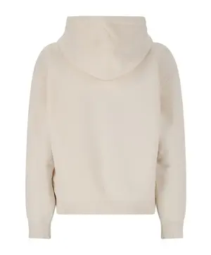 JIL SANDER Long Sleeve Logo Hoodie - Dune