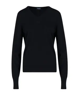 DRUMOHR V-neck Knit Sweater - Black