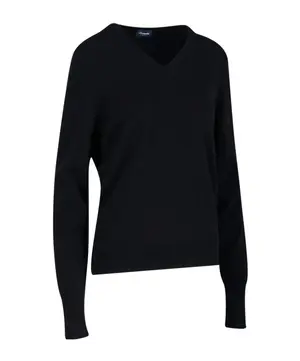 DRUMOHR V-neck Knit Sweater - Black