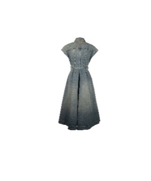 Dior Mid-length Flared Dress With Embroidered Bee And Cd Logo