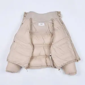 Celine Puffer Jacket In Light Nylon