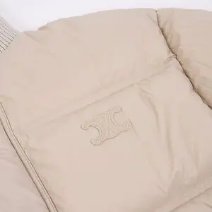 Celine Puffer Jacket In Light Nylon