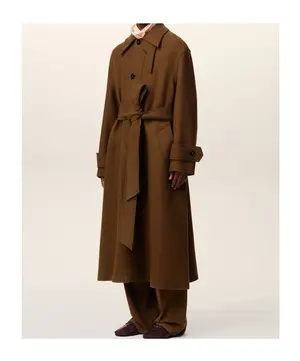 AMI Paris Belted Trench Coat