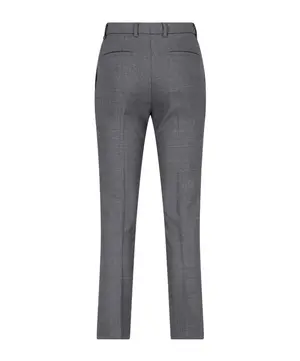 Incotex High-waisted Casual Pants With Ankle Slits - Gray