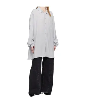 MAISON MARGIELA Long Sleeve Buttoned Shirt - Grey
