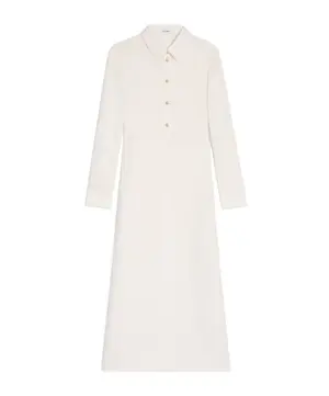 Celine Midi Polo Dress In Crochet Cotton - No
