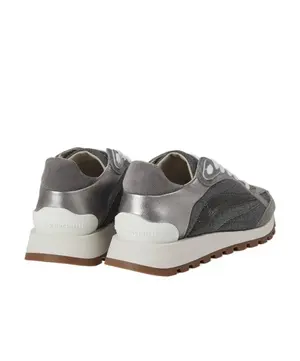 Brunello Cucinelli Monili Embellished Sneakers - Medium Gray