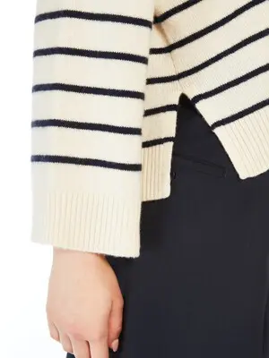 Max Mara Striped V-neck Jumper