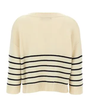 Max Mara Striped V-neck Jumper