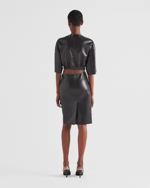 Prada Nappa Leather Bomber Jacket