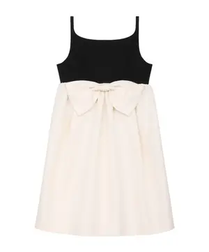 Celine Muguet Dress In Double Wool Crêpe
