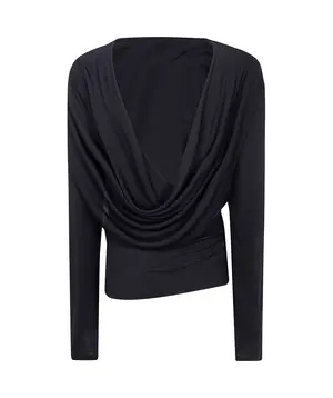 Jacquemus Draped Long Sleeve Top
