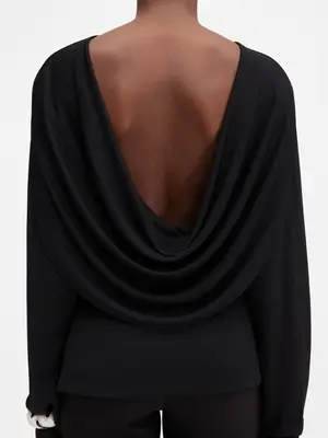 Jacquemus Draped Long Sleeve Top
