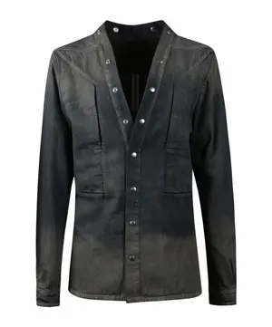 Rick Owens Concordians Larry Fogpocke Denim Shirt