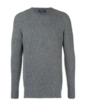 DRUMOHR Crewneck Knit Sweater - Gray