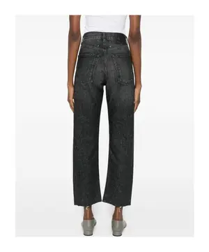 MAISON MARGIELA Straight-leg Frayed Hem Jeans