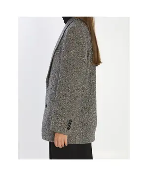 Celine Garçon Jacket In Herringbone Wool Natt