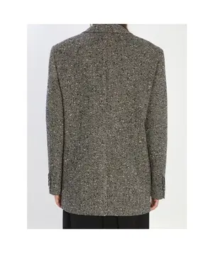 Celine Garçon Jacket In Herringbone Wool Natt