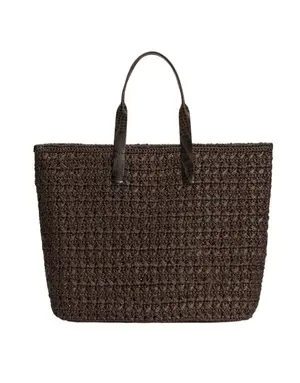 Dolce & Gabbana Crochet Raffia Shopper