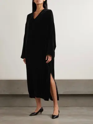 THE ROW Heloise Midi Dress In Velvet