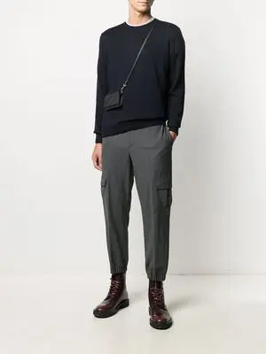BARBA NAPOLI Crewneck Wool Jumper - Black