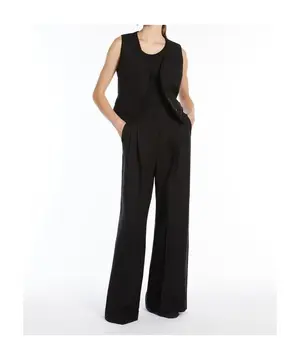 Max Mara Viscose And Linen Canvas Waistcoat