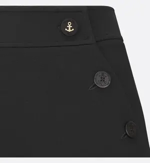 Dior Sailor Miniskirt With Anchor Button Detail